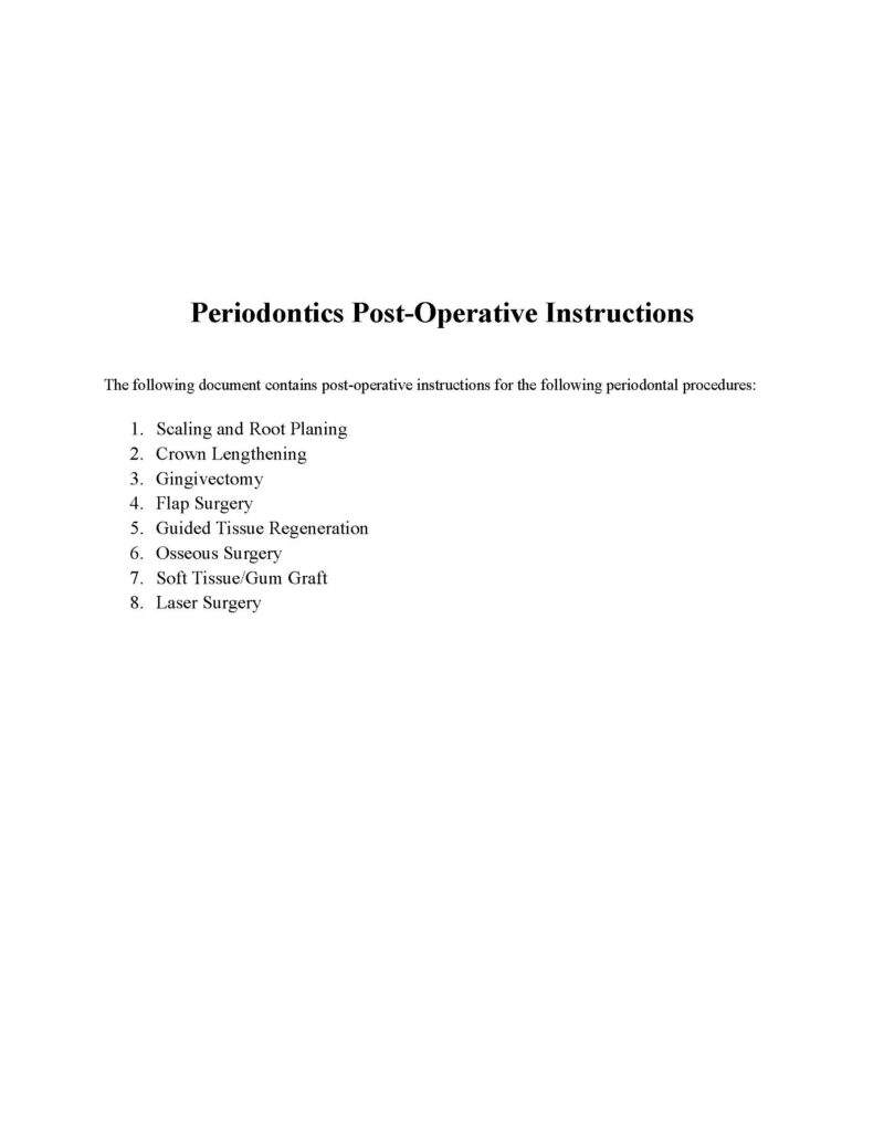 Post-Operative Instructions – Excellence Day